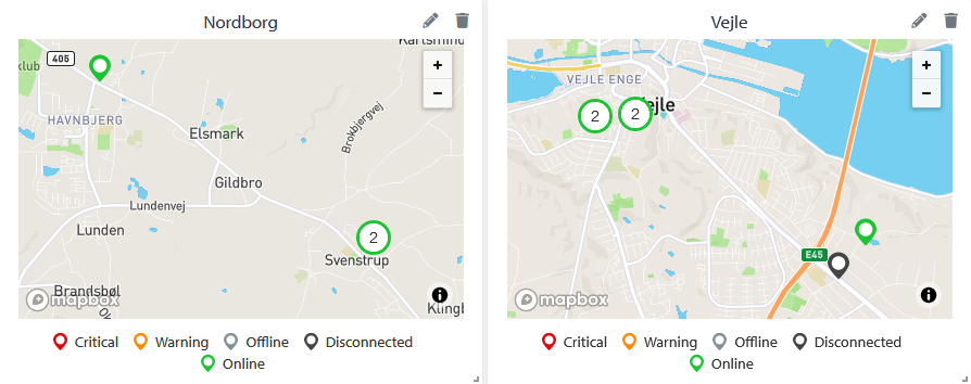 Map widget – Leanheat® Monitor